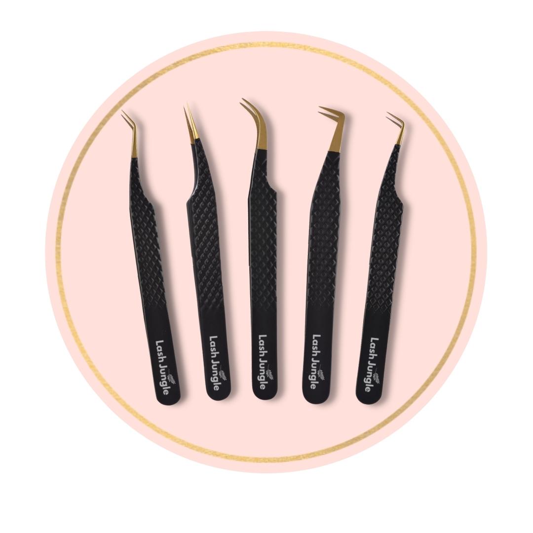 Black Series | Eyelash Extension Tweezer Bundle – Lash Jungle